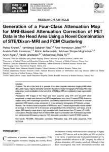 QMISG - Generation of 4-Class Attenuation Map for MRI
